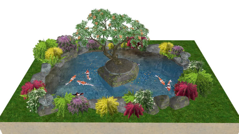 Water Garden Design in SketchUp | Elmtec SketchUp
